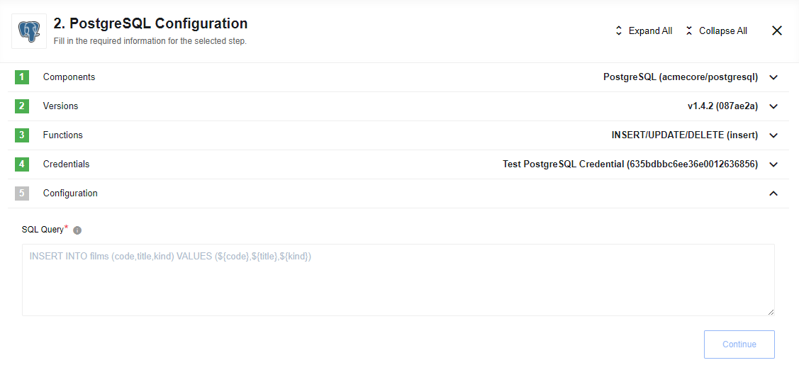 Elastic io Documentation PostgreSQL Actions